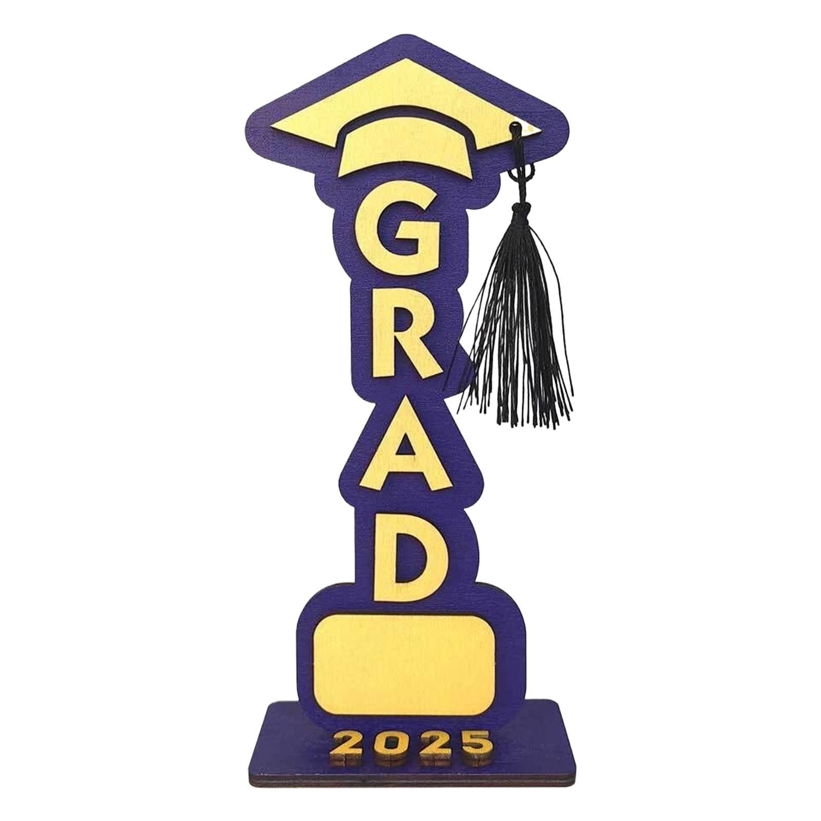ZBFJINX "2025 Graduation Wooden Display Stand – Personalized Class Year ...