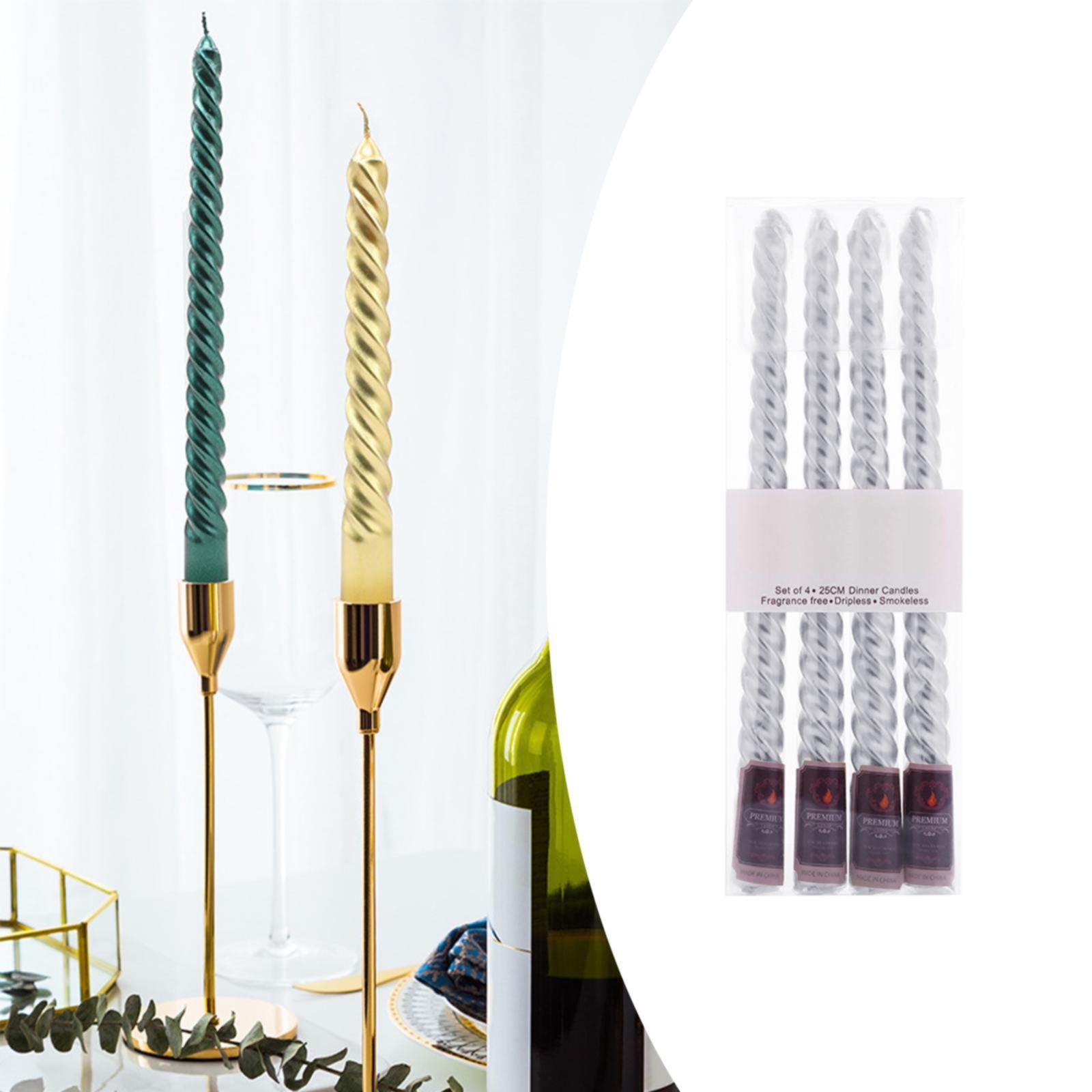 ZBFJINX 4PCS Colorful Thread Candle Holder Candles Candlelight Dinner ...