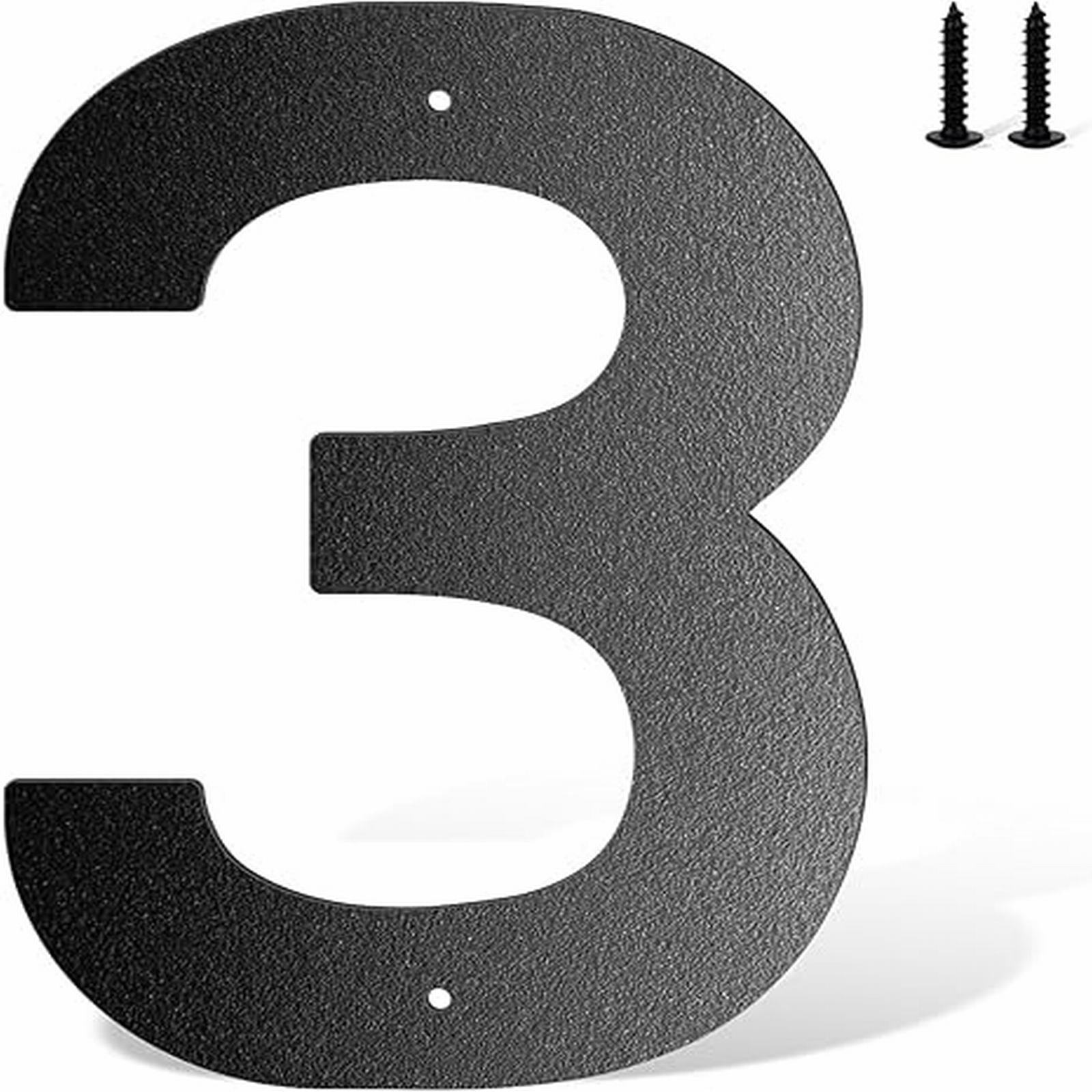 ZBFJINX 6 Inch Metal House Number Metal Letters House Address Number ...