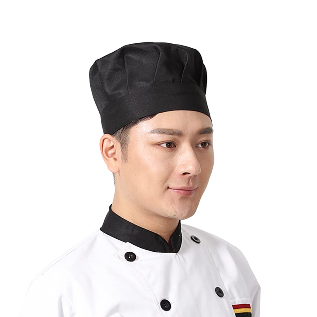 ZBFJINX Chef Hat Adult Adjustable Baker Kitchen Cooking Chef Cap 5PCS ...