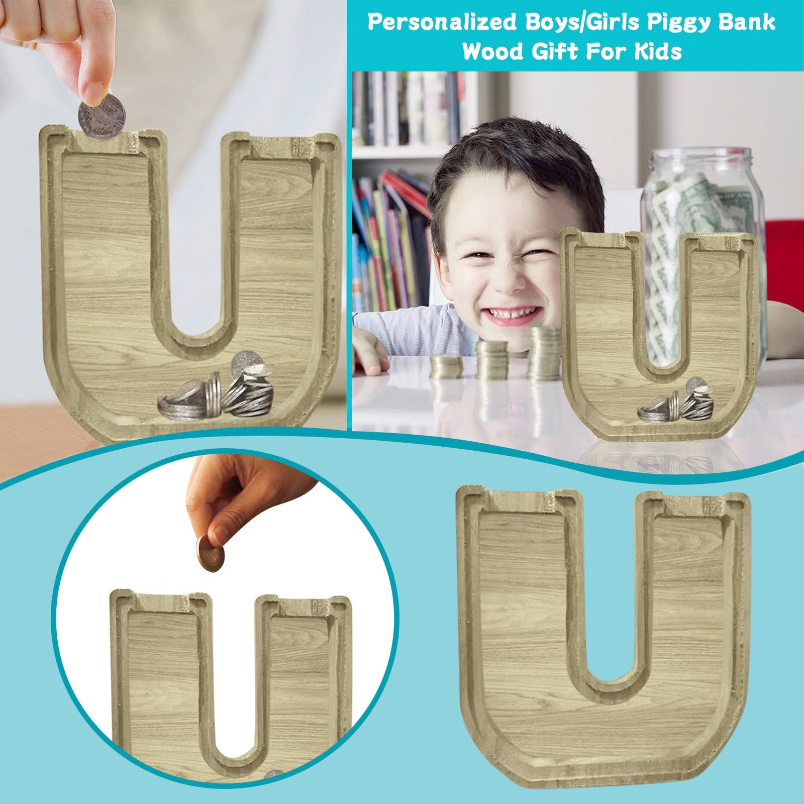 ZBFJINX Creative Twenty-six English Alphabet Storage Tank Personalized ...