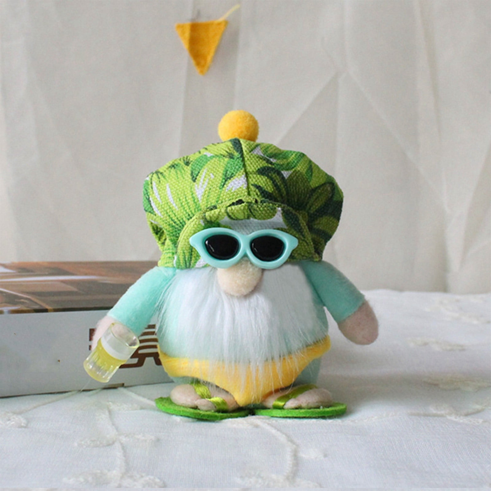 Zbfjinx Cute Dwarf Beach Doll Seaside Bikini Faceless Old Man Doll