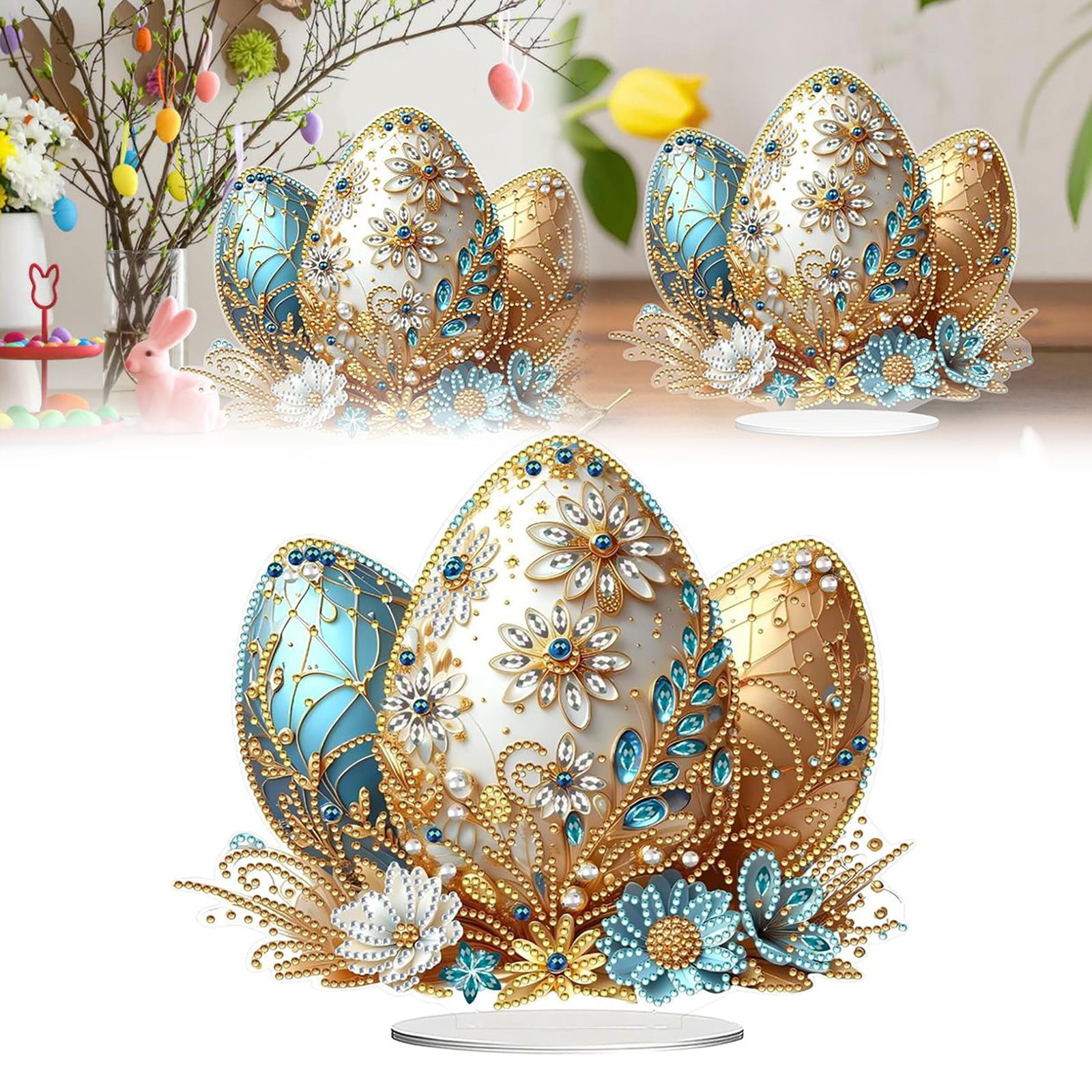 ZBFJINX Easter Egg Egg Decoration Holiday Is Coming Family Dress Up The ...