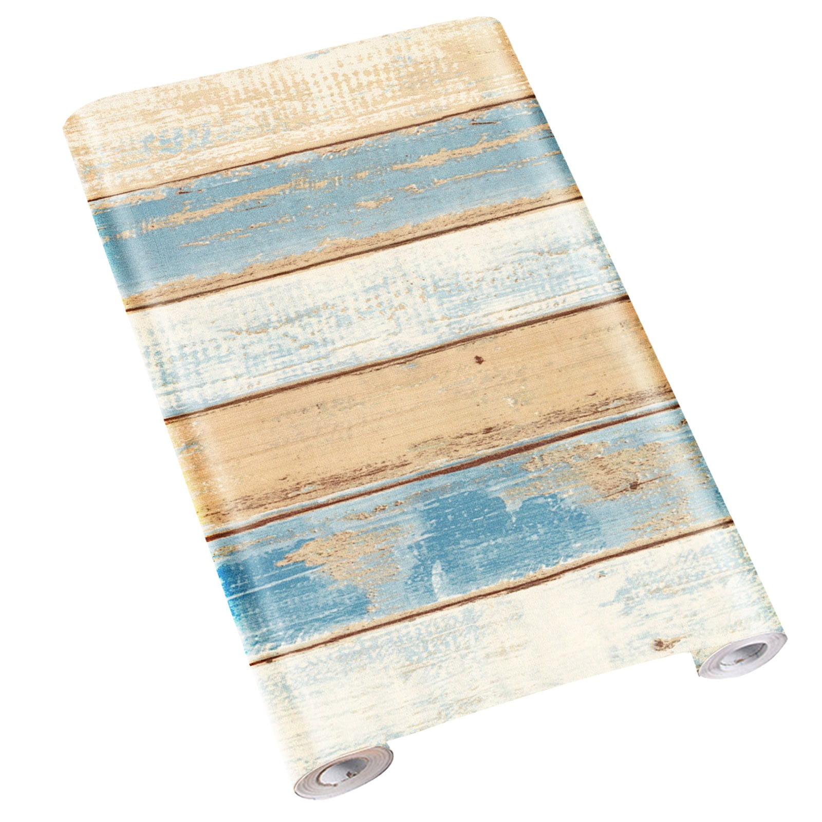 ZBFJINX Faux Wood Look Textured WallpaperVintage Rustic Shiplap Peel ...