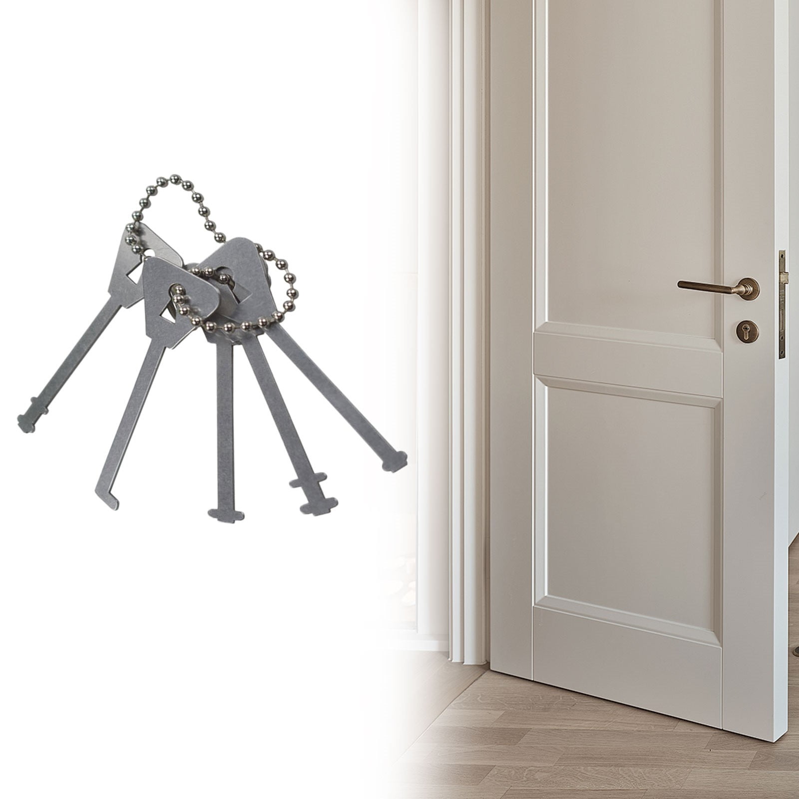 ZBFJINX Key Set With Lock Pick Tools – Lock Opening Kit For And Home ...