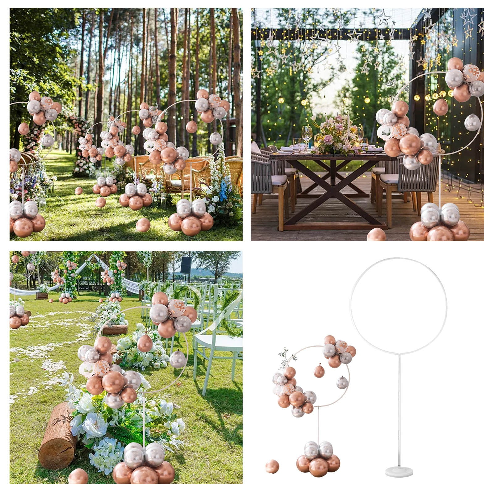 ZBFJINX Round Circle Balloon Arch Stand Balloon Column Balloon Wedding ...