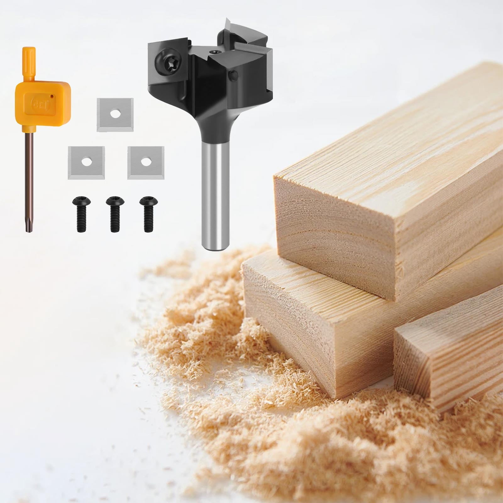 ZBFJINX Spoilboard Surfacing Router Bit 1/2" Shank 2" Cutting Diameter ...