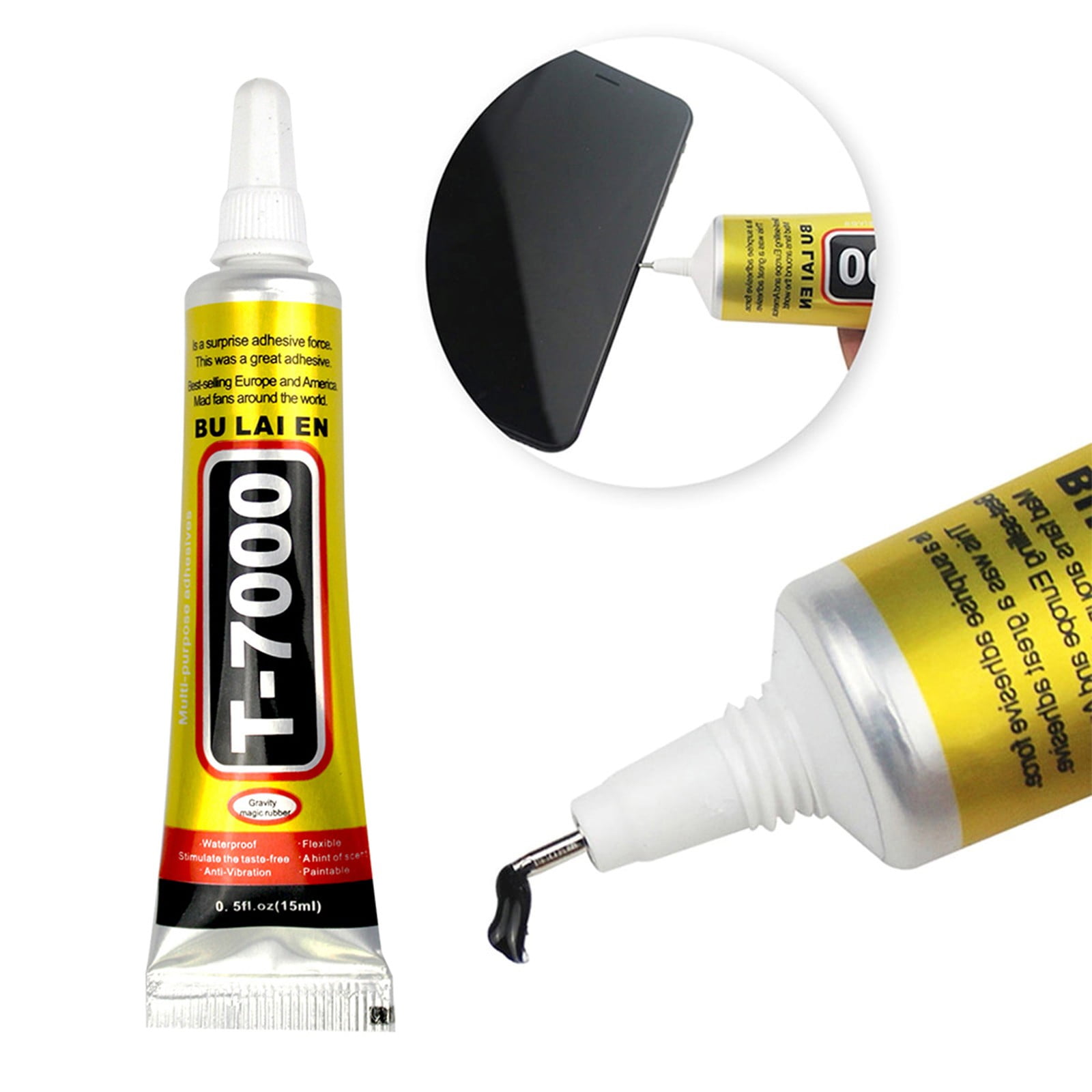 ZBFJINX T7000 Glue High Viscosity Black Liquid Glue Glue Liaquid For ...