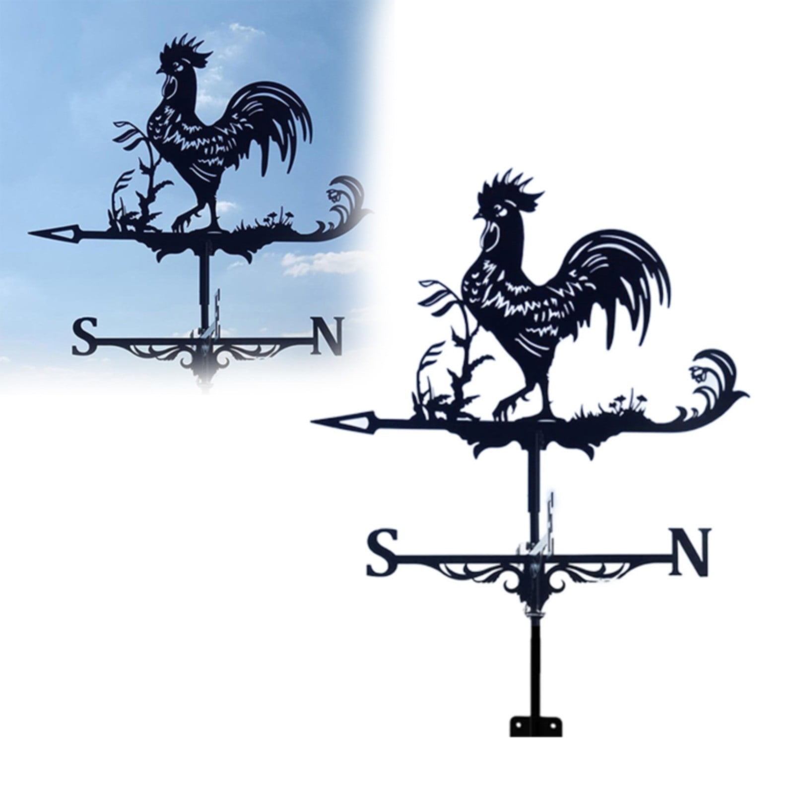 ZBFJINX Weather Vane Decorative Wind Vane Weather Vane Garden Mount ...
