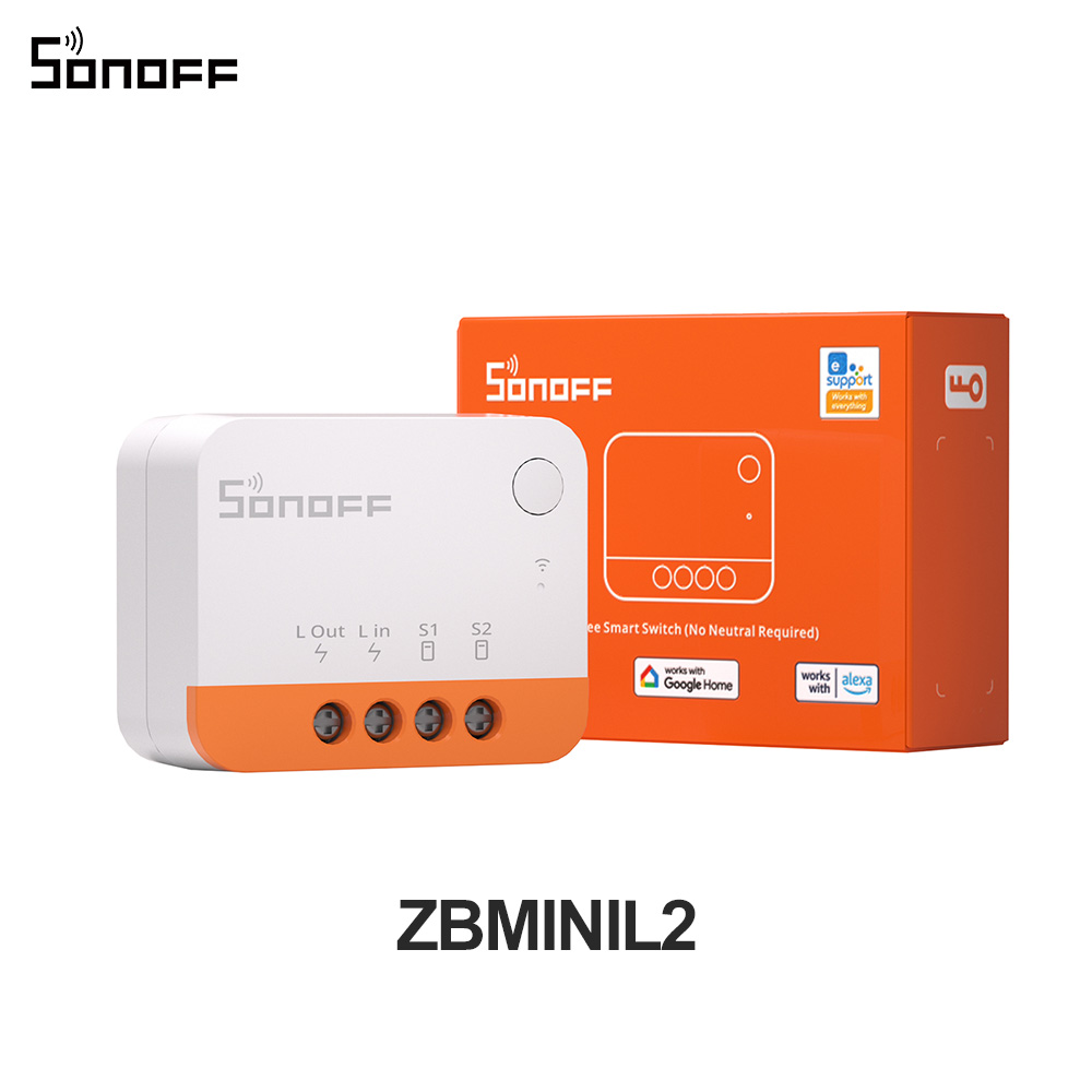 ZBMINIL2 Extreme ZigBee Switch No Neutral Wire Required Smart Home Two ...