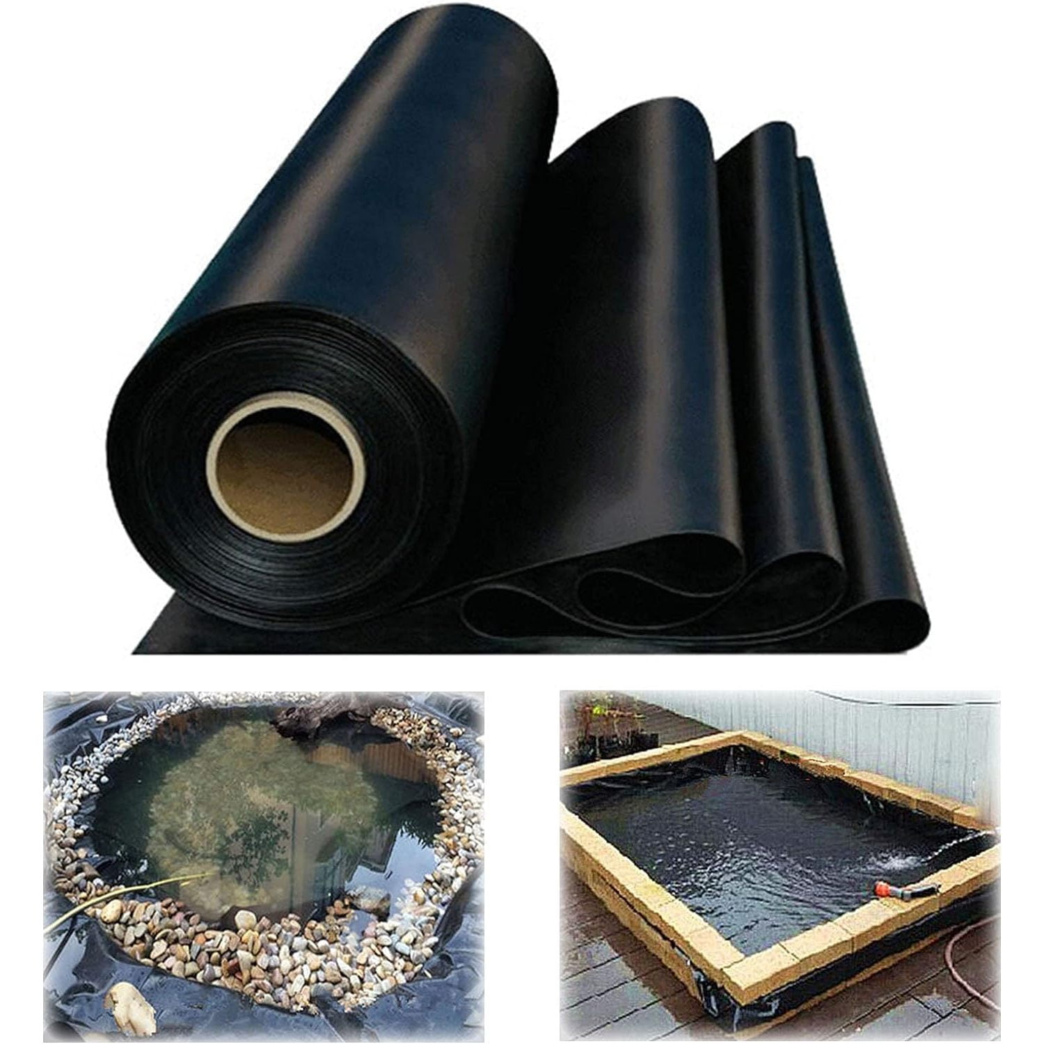 ZBYL Fish Pond Liner, Pond Skins Liner Waterproof Membrane, 0.2mm HDPE ...