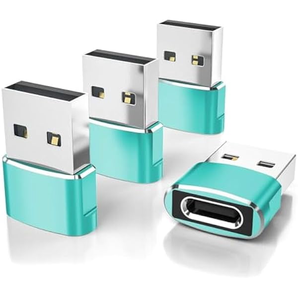 ZC for Apple Watch Ultra 3 Adapter,USB to USB C Adaptor 4 Pack,Type C ...