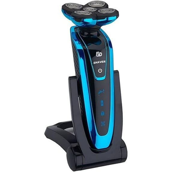 ZC Electric Shaver 5D Rotary Razor with Pop-up Trimmer LED Display Mens ...