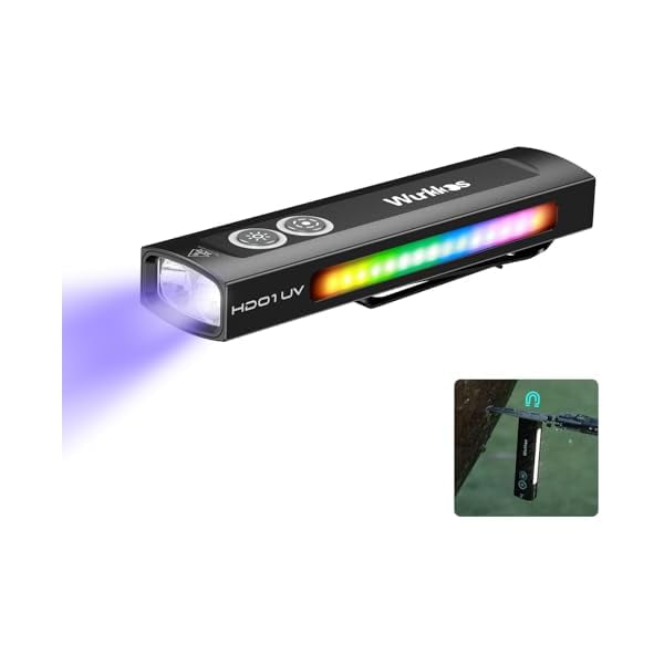 ZC HD01 UV Flashlight, Rechargeable EDC Flashlight, Led Flashlight with ...