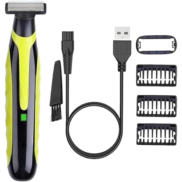 ZC Men's Electric Shaver & Beard Trimmer - Rechargeable Wet/Dry Razor ...