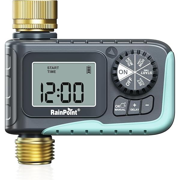 ZC Sprinkler Timer with Brass Inlet & Outlet, Programmable Hose Timer ...