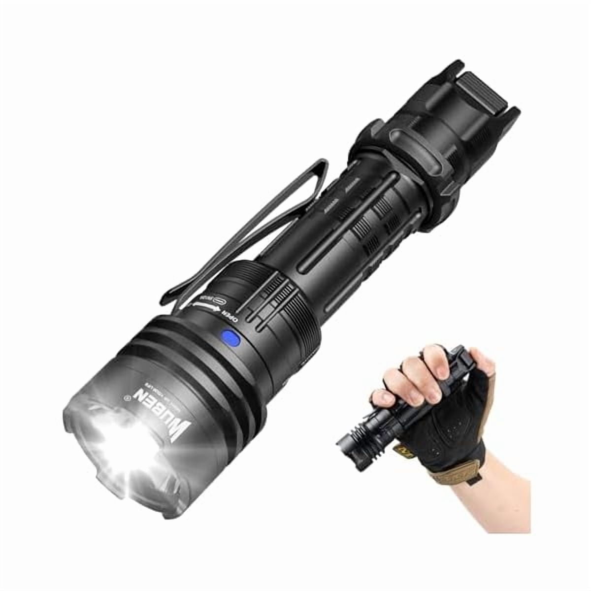 ZC T1 Tactical Flashlights 2000 High Lumens, Rechargeable Flashlight ...