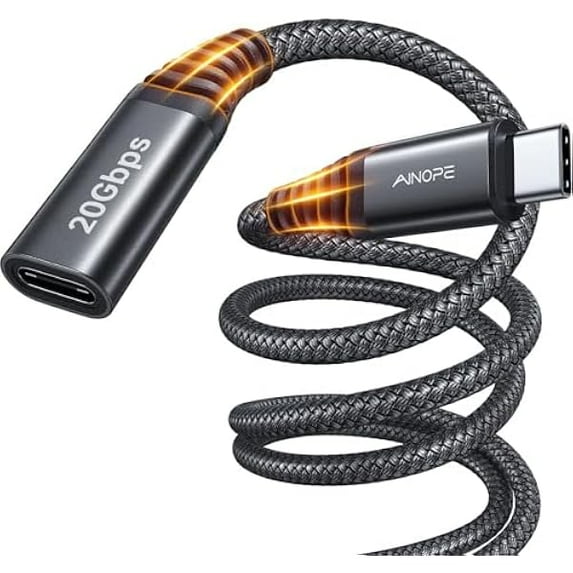 ZC USB C Extension Cable, 20Gbps/USB3.2 Fast Transfer USB Type C ...