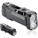 ZC X4 EDC Flat Flashlight with RGB Light, 1500 Lumens Mini Flashlight ...