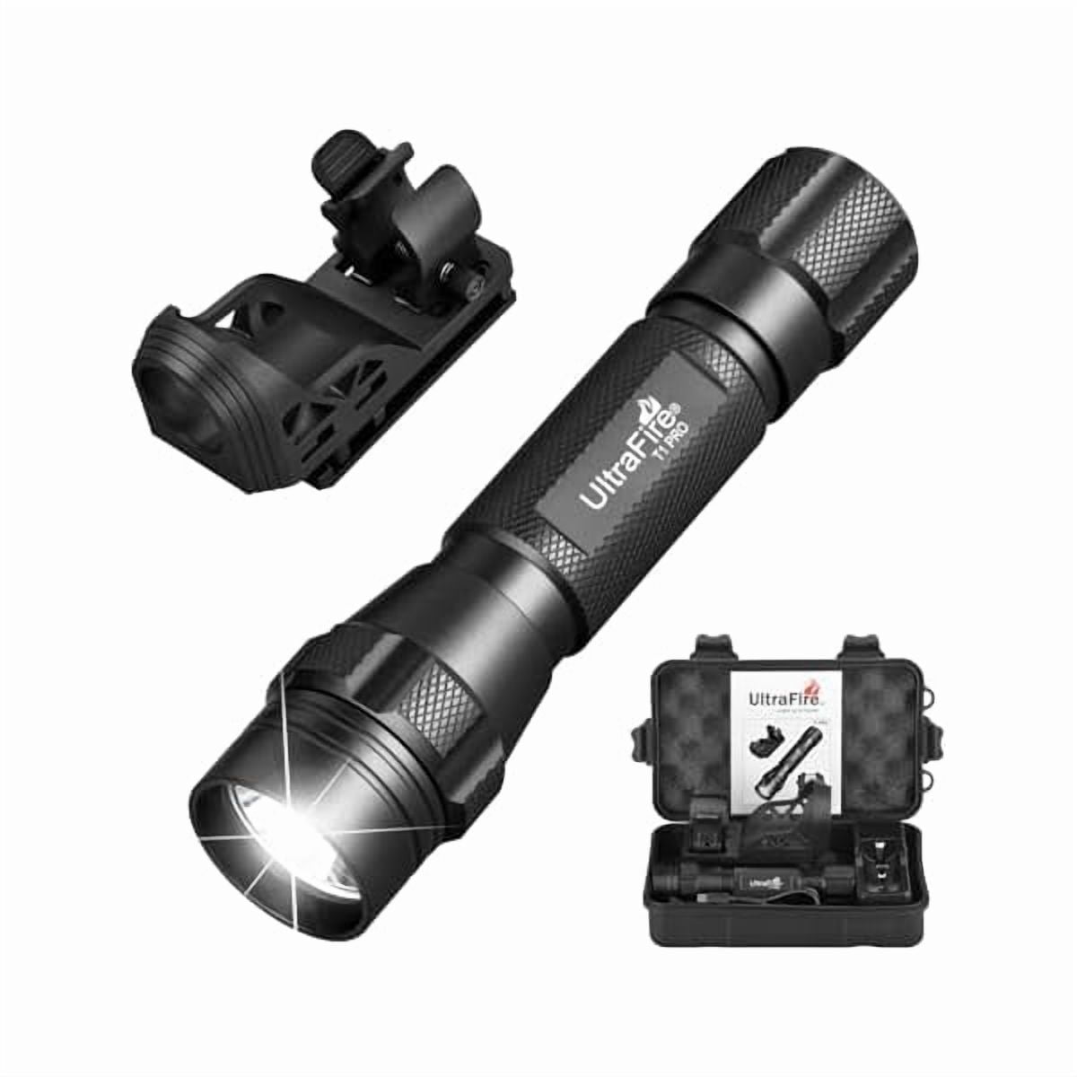ZC1000 High Lumen Tactical EDC Flashlight with Holster,Single Mode ...