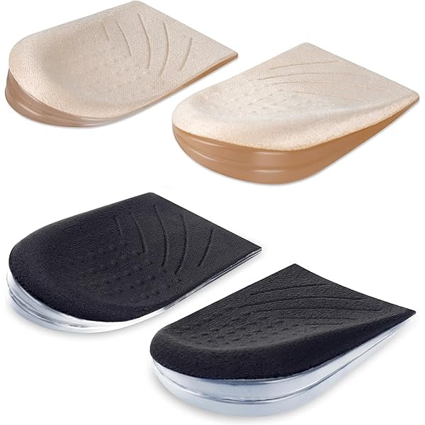 ZC2 Pairs 3 Layers Medial & Lateral Heel Wedge Silicone Insoles ...