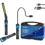 ZC3 in 1 Quick Connect Rechargeable Led Work Light Kit with Magnetic Base, LED Flashlight with ...