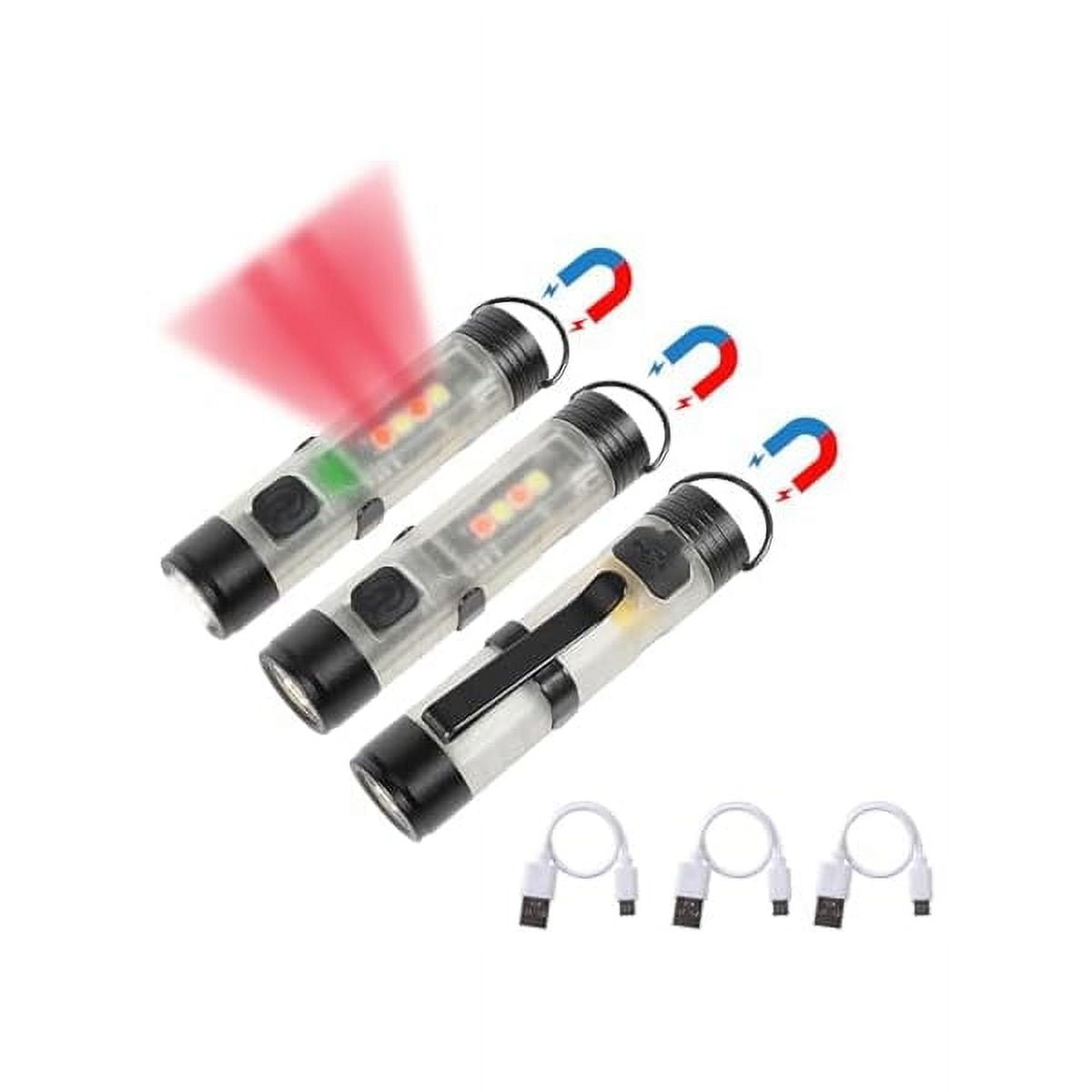 ZC3 Pack Rechargeable Keychain Flashlight, 300 Lumens USB C ...