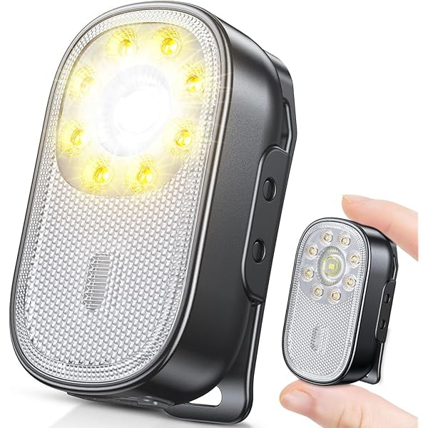 ZC500LM Mini EDC Flashlight, 10 Modes Small Clip on Flashlight with ...