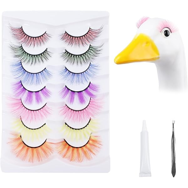 ZC7 Pcs Porch Goose Outfit False Eyelashes for 23/17'' Plastic Goose ...