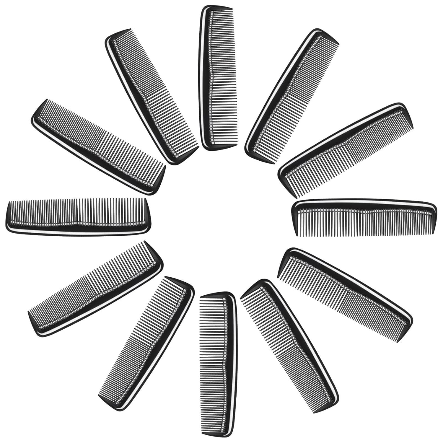 ZCB 12 Pieces Pocket Hair Combs, 5" Combs for Men & Women, Travel ...