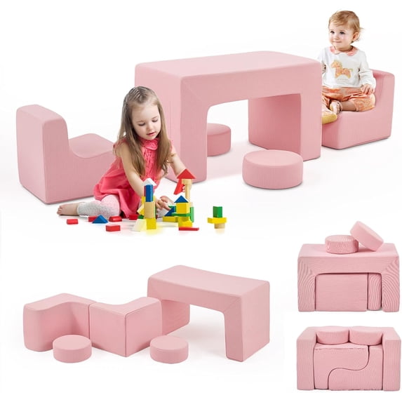 ZCB LIKE HOME Modular Kids Play Couch, Corduroy Sectional Sofa for ...