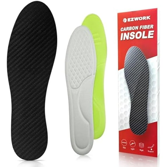 ZCCarbon Fiber Insoles, Carbon Fiber Foot Plate 1 PC Rigid Shoe Insert ...