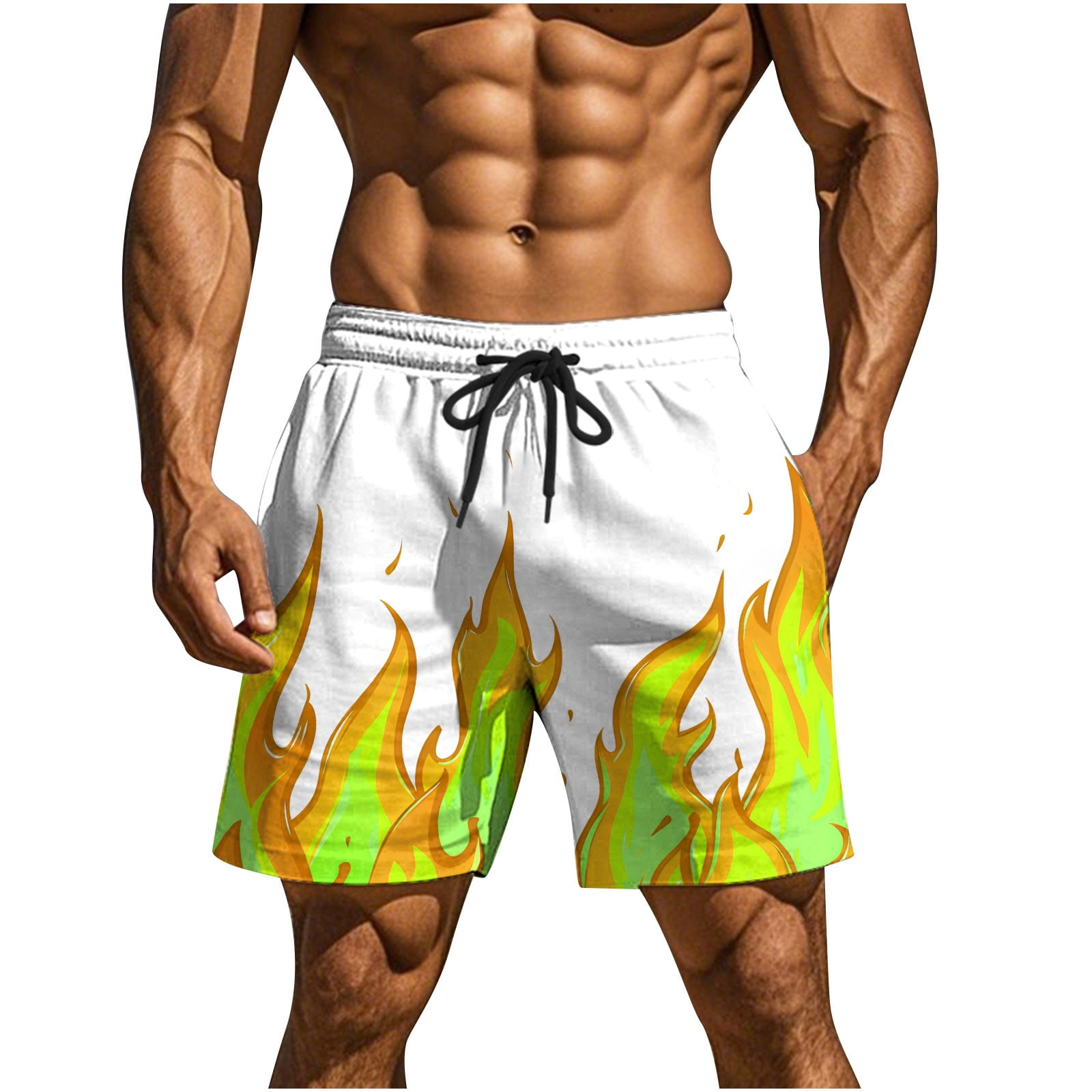 ZCFZJW Funny 3D Printed Swim Trunks for Men Big and Tall Regular Fit ...