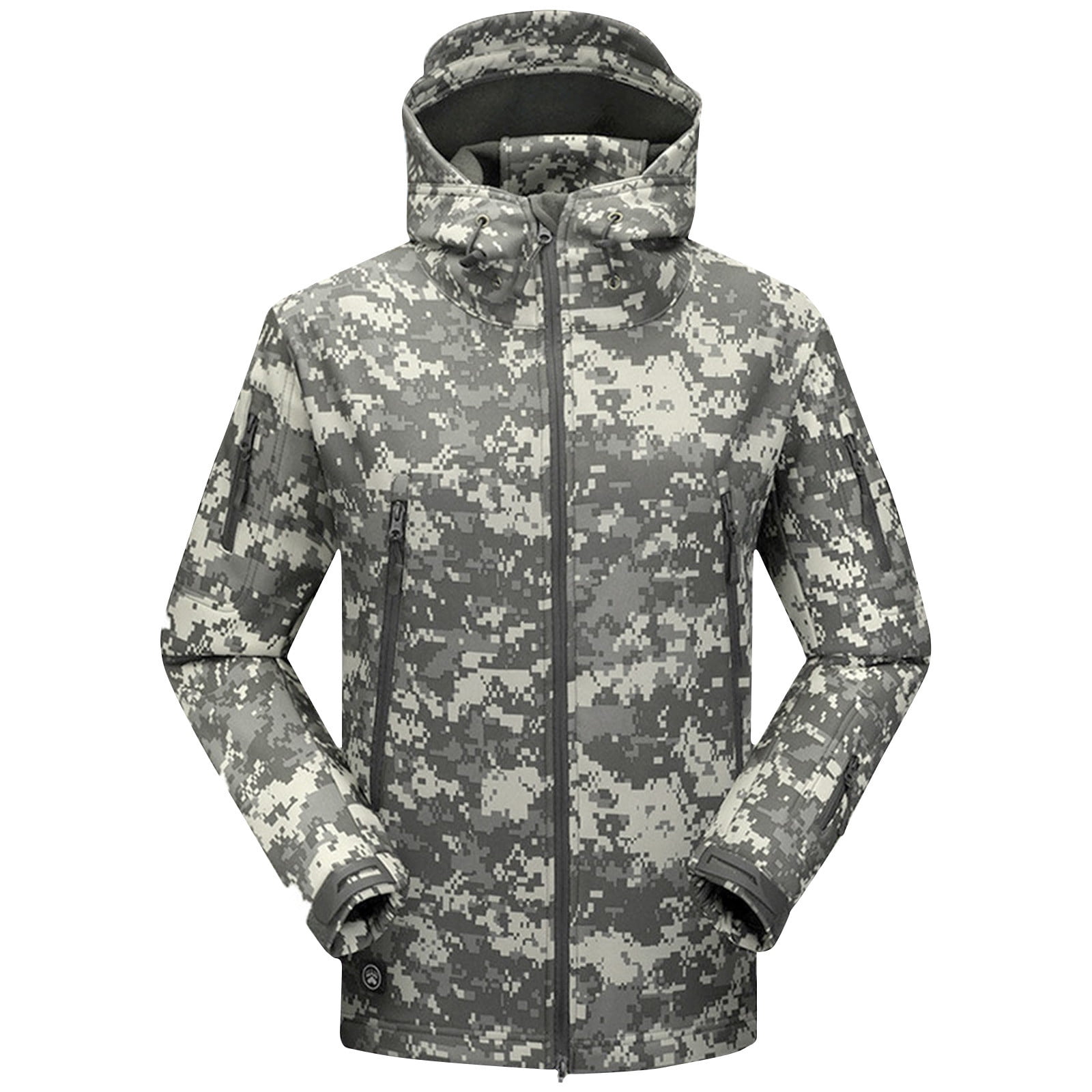 ZCFZJW Men's Camouflage Waterproof Ski Jacket Winter Warm Snow Coat ...