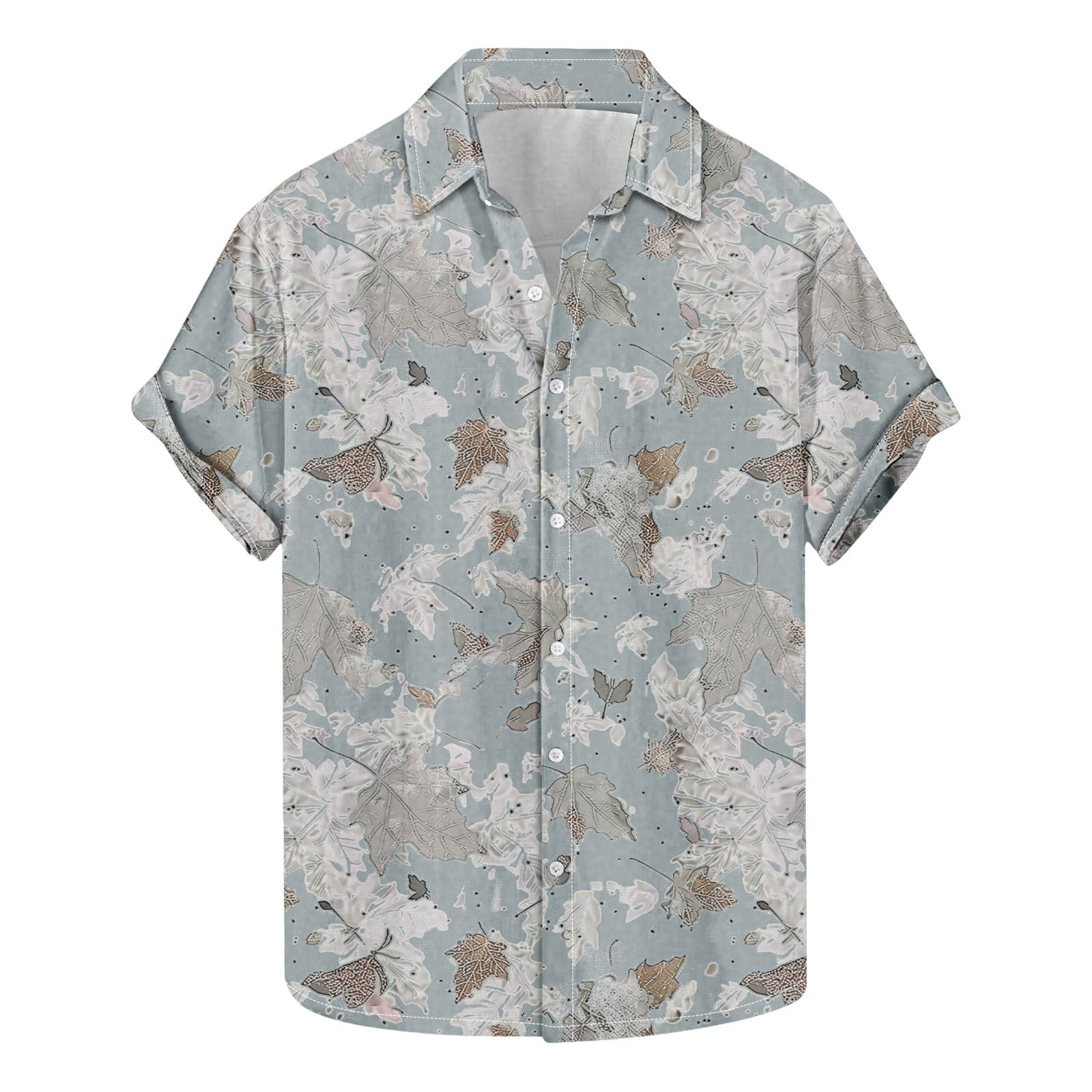 ZCFZJW Men's Hawaiian Shirt Short Sleeve Regular Fit Casual Button Down Graphic T-Shirts Trendy ...
