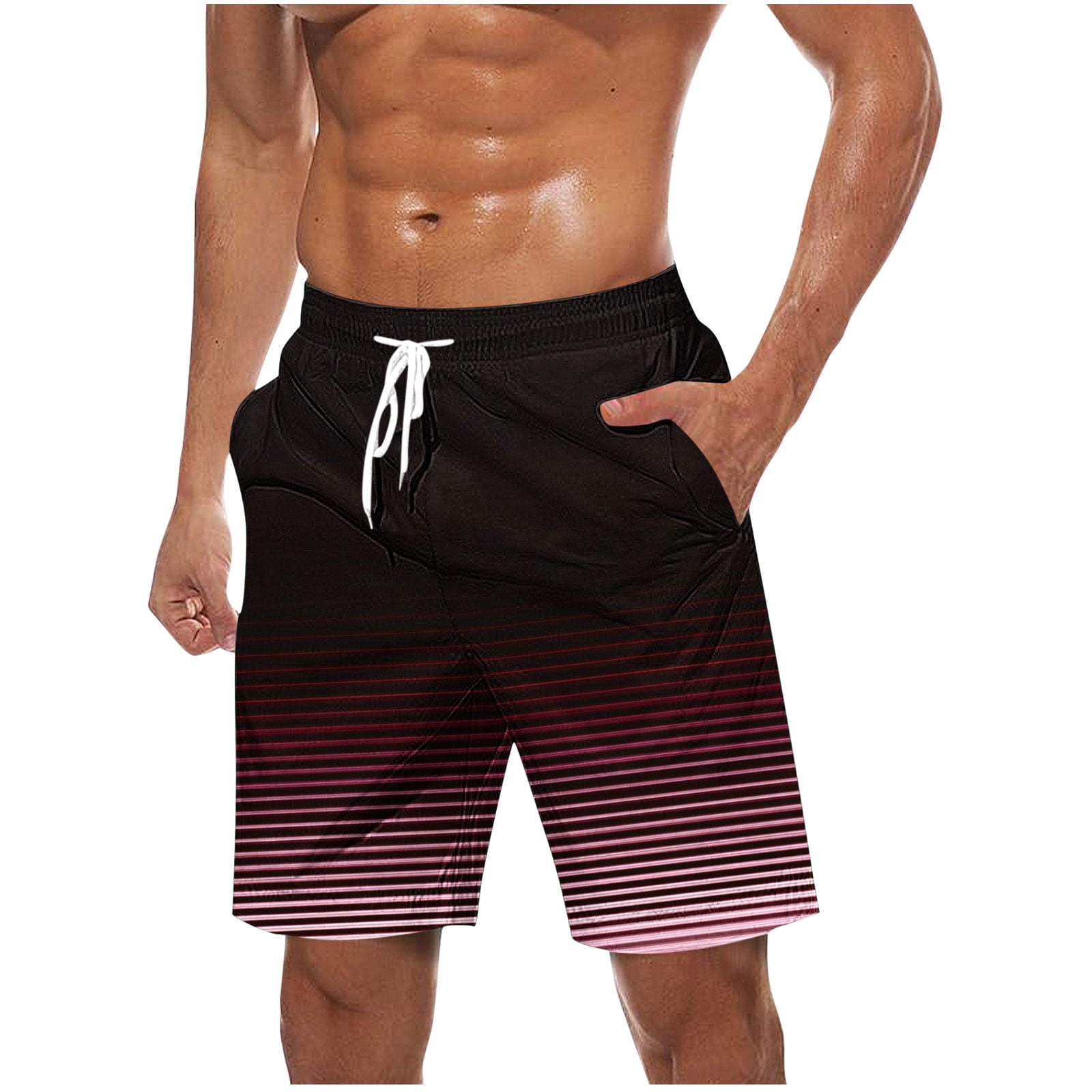 ZCFZJW Men's Summer Beach Swim Trunks Quick Dry Regular Fit Big and ...