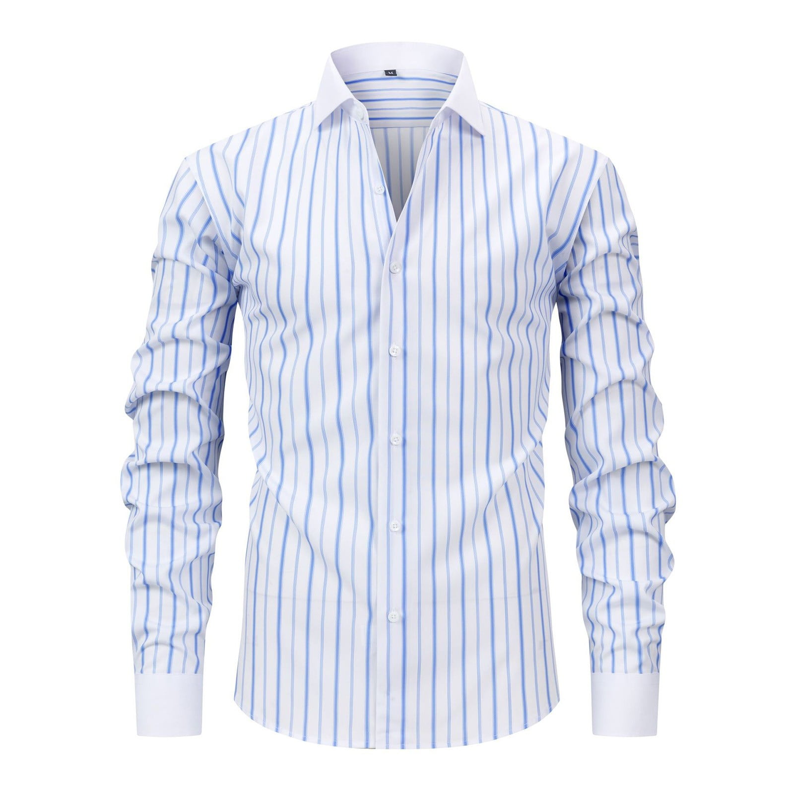 ZCFZJW Mens Button Up Shirts Trendy Slim Fit Long Sleeve Dress Shirts ...