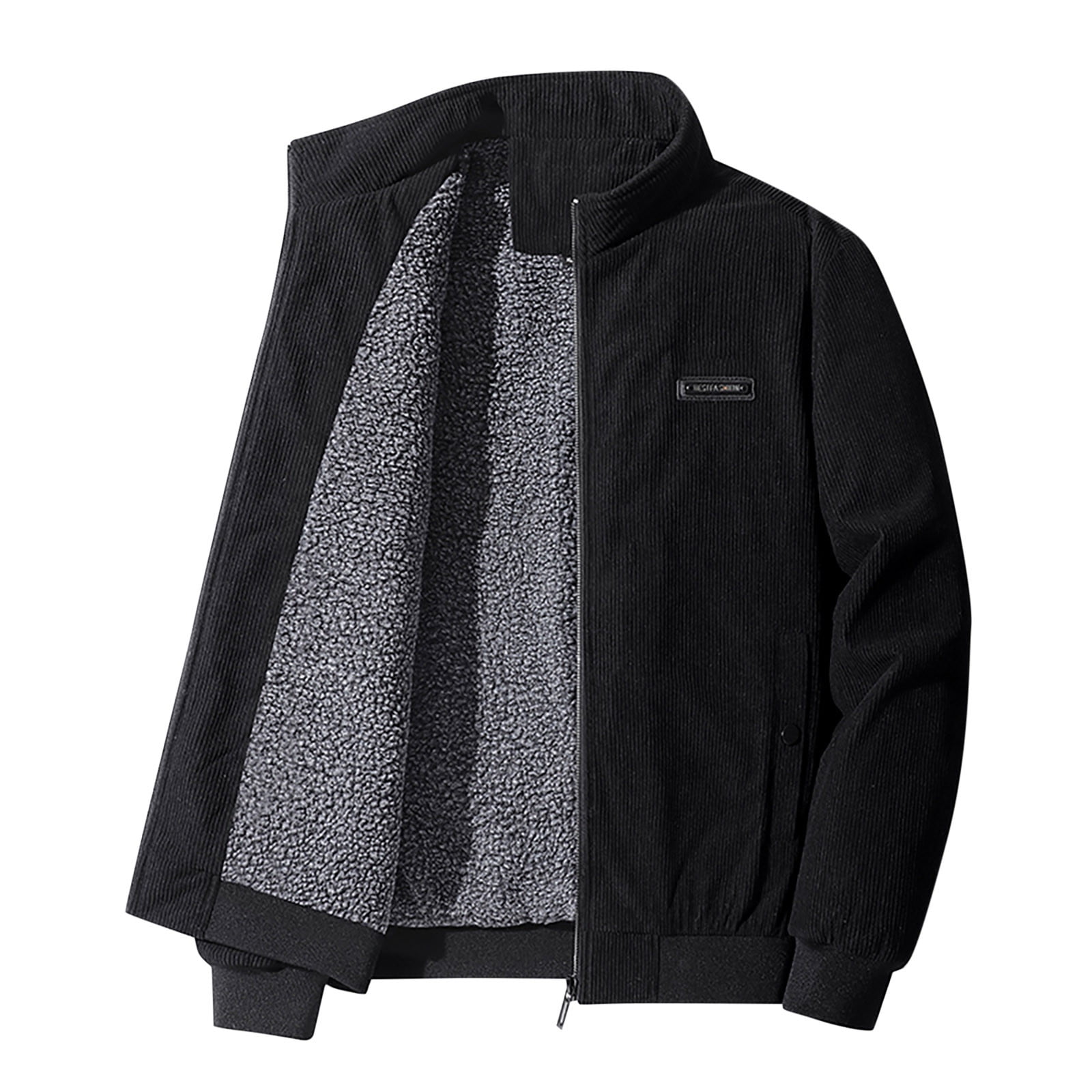 ZCFZJW Mens Corduroy Jackets Big and Tall Regular Fit Casual Full Zip ...