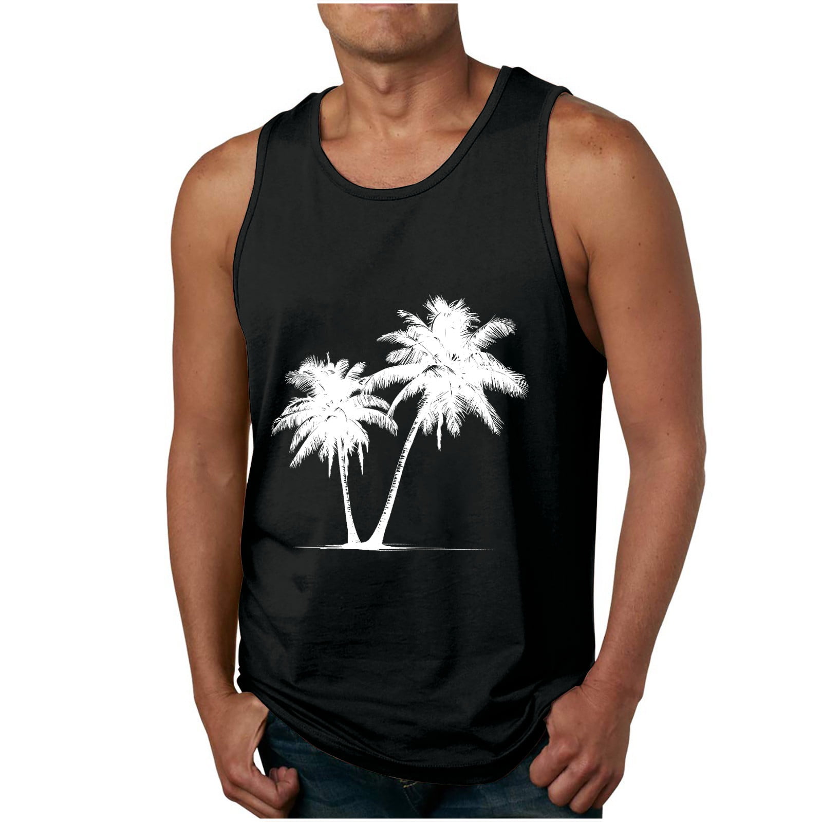 ZCFZJW Mens Workout Tank Top Big and Tall Regular Fit Quick Dry ...