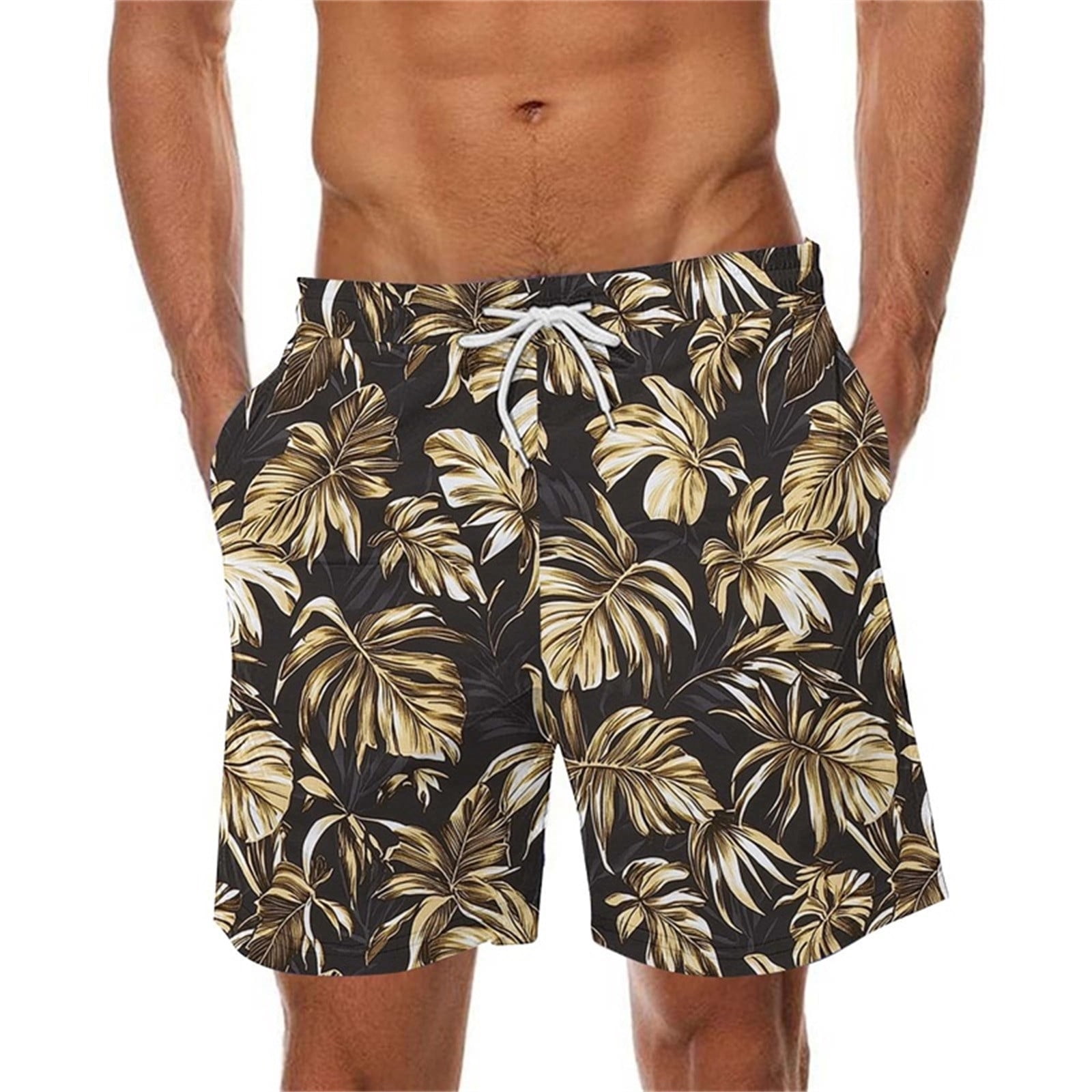 ZCFZJW Tropical Swim Trunks for Men Big and Tall Regular Fit Casual ...