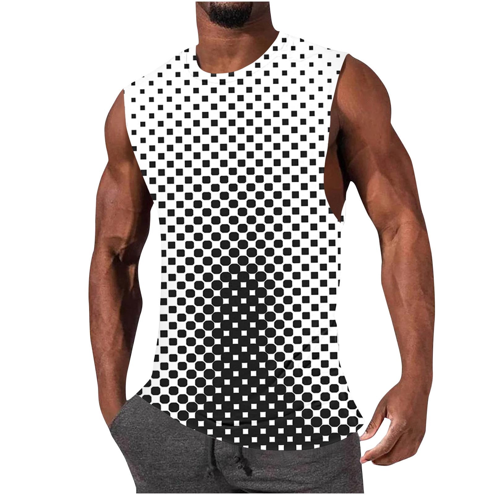 ZCFZJW Tropical Tank Tops for Men Summer Sleeveless Beach Hawaiian T ...