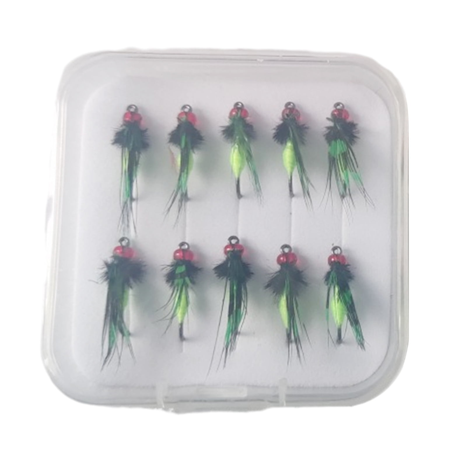 ZCKK 1 Set Fake Flies Bait Simulation Poisonous Insect Sharp Hook ABS ...