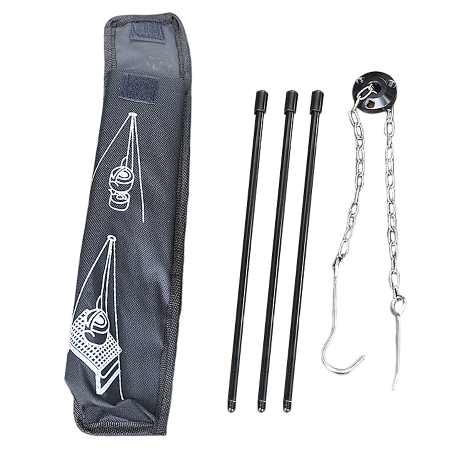 ZCKK Camping Tripod Cooking Trivet Set with Adjustable Hanging Chain ...