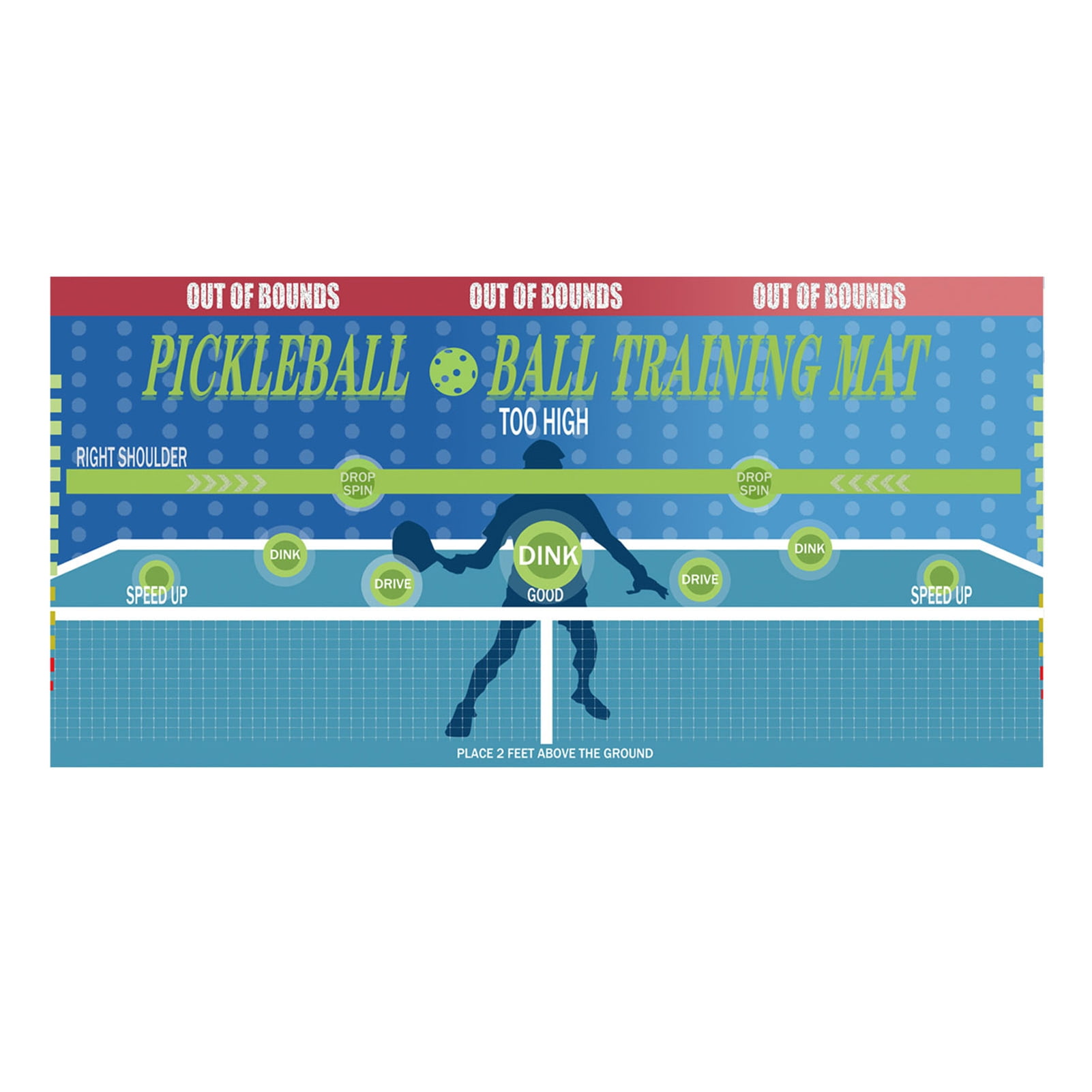 ZCKK Pickleball Training Pad Portable Pickleball Practice Rebouder ...
