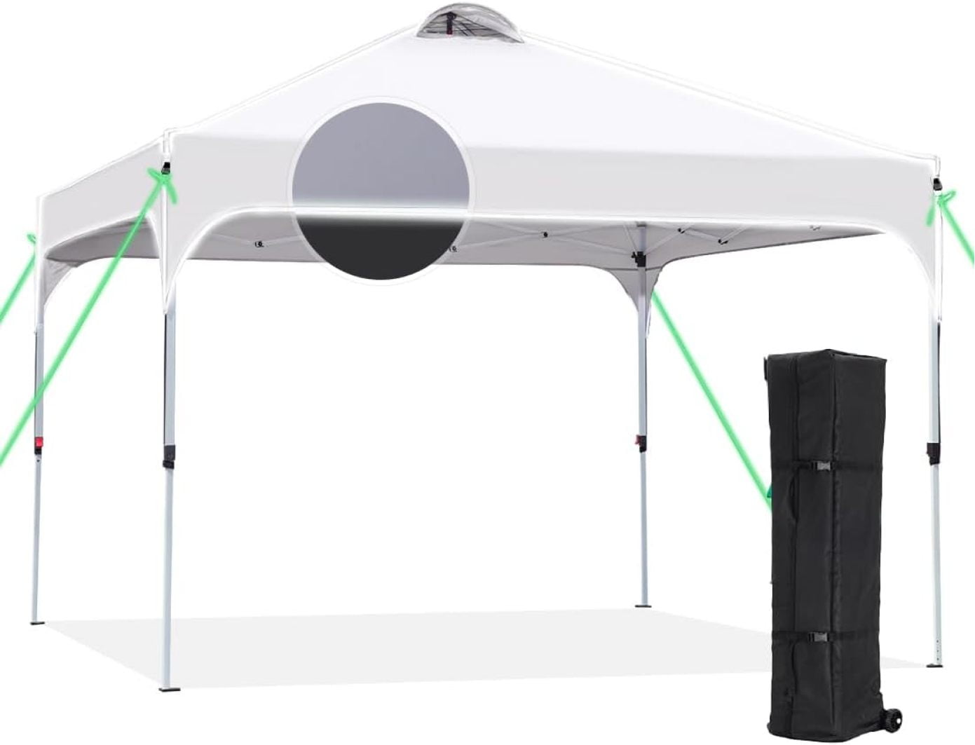 ZCLP 10x10 Pop up Canopy Tent Easy One Person Set up，Portable Instant ...