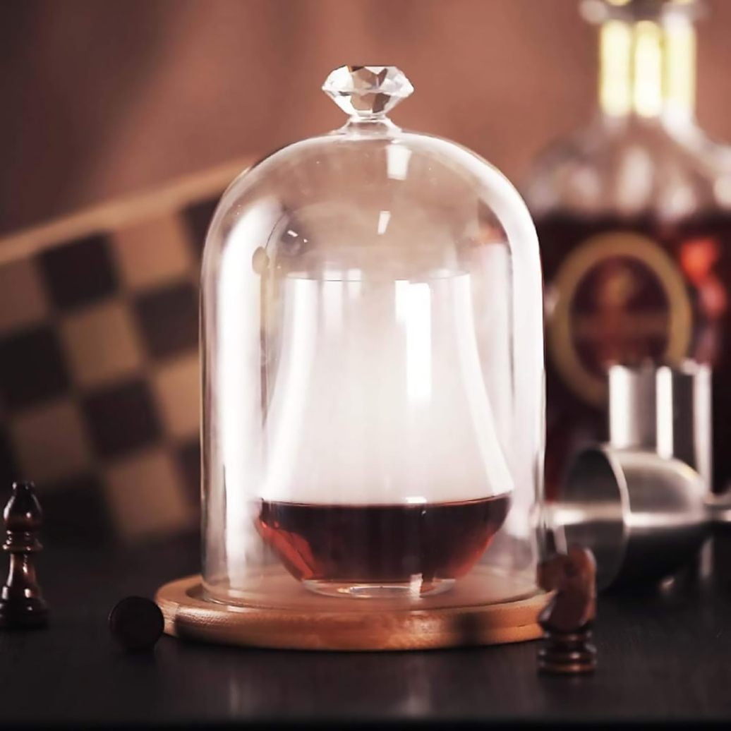 ZCLP Smoking Gun Dome for Cocktails, 7" X 4.7" Smoking Gun Dome Glass ...