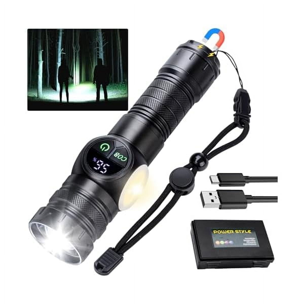 ZCRechargeable Flashlight High Lumens, 990,000L High Lumens LED Flash ...