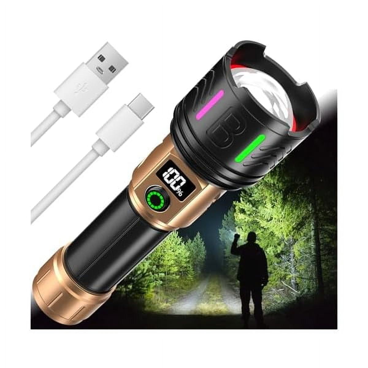 ZCRechargeable Flashlights High Lumens Led Rechargeable Flashlight ...