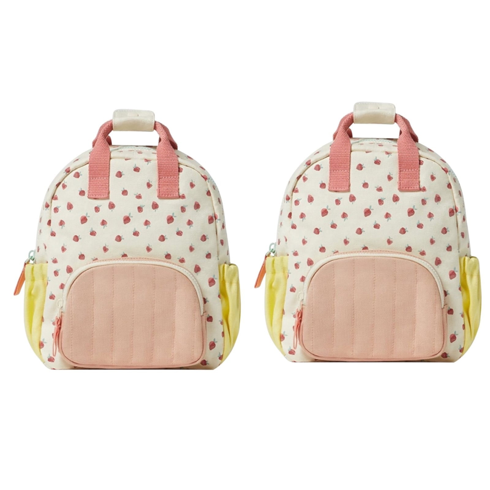 ZCSKFIN 2PCS Cute Strawberry Backpack Aesthetic Canvas Backpack, Cute ...
