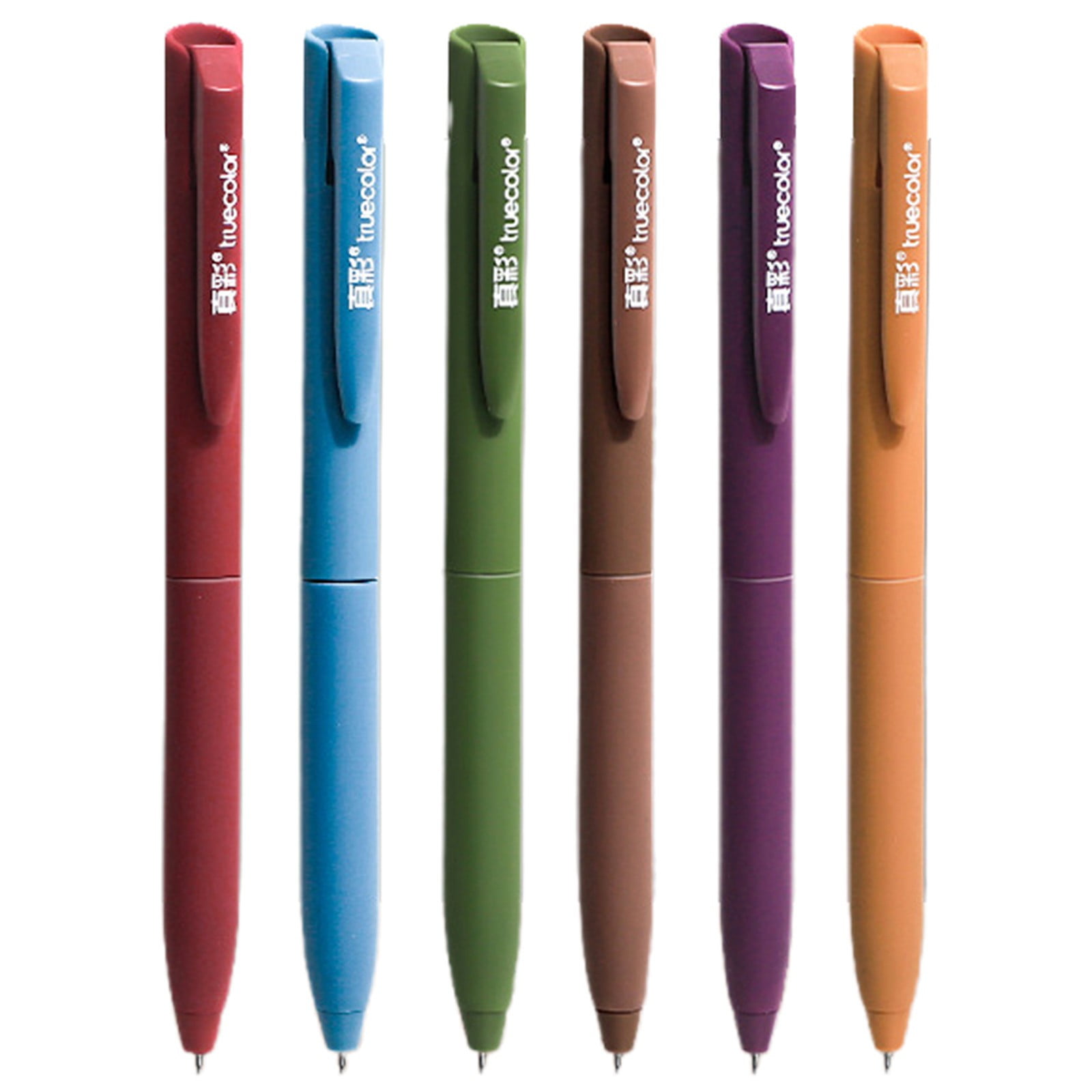 ZCSKFIN 6-Pack Colored Gel Pens for Note Taking, Smudge-Free ...